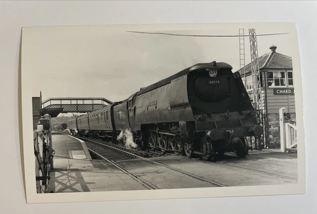 BE RAILWAY LOCOMOTIVE PHOTOGRAPH WEST COUNTRY CLASS UNREBUILT 34024 F38 ...