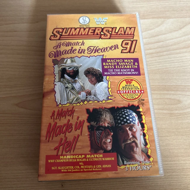 WWF SILVER VISION wrestling vhs tape Summerslam 91 £5.00 - PicClick UK
