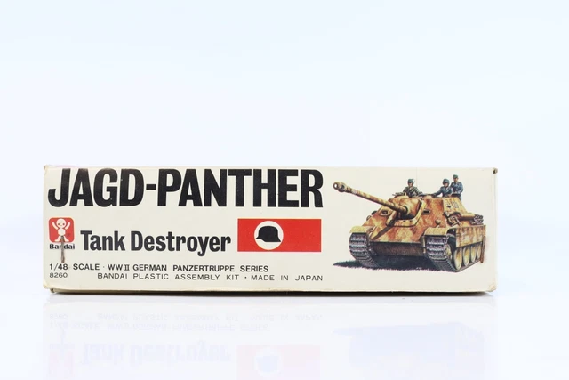 BANDAI 8260 1:48 Scale Jagd-Panther Tank Destroyer Plastic Model Kit £2 ...