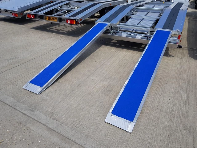 RECOVERY TRUCK CAR Transporter Aluminium Loading Ramps 240cm x 34cm £ ...