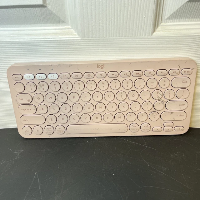 LOGITECH 820-008999 K380 Multi-Device Bluetooth Keyboard Pink No ...