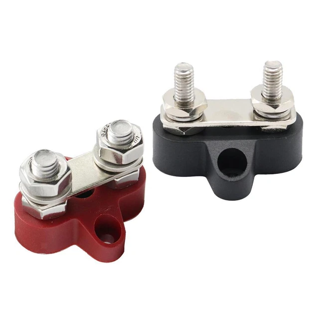BUS BAR POWER Terminal Block Negative M6+M Distribution Stud £10.54 ...