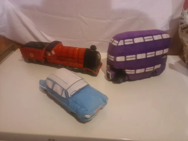 HARRY POTTER SOFT Toys Howard's Train Ford Anglia Final Destinstion Bus ...