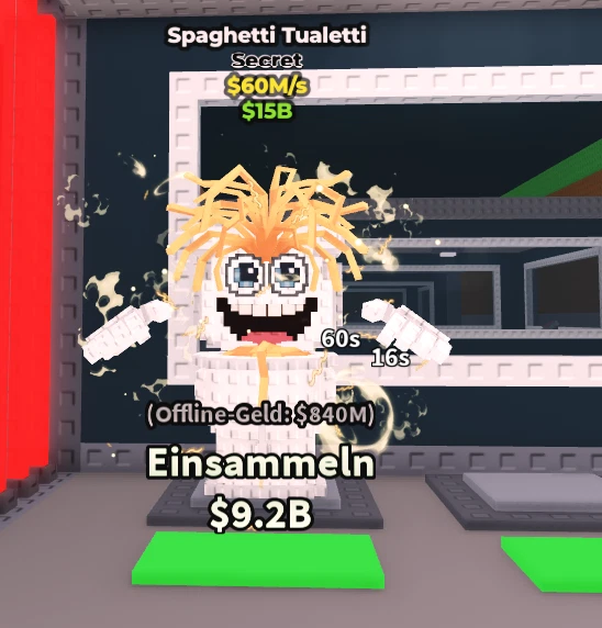 STEAL A BRAINROT Spaghetti Tualetti (60m/s) EUR 29,99 - PicClick DE