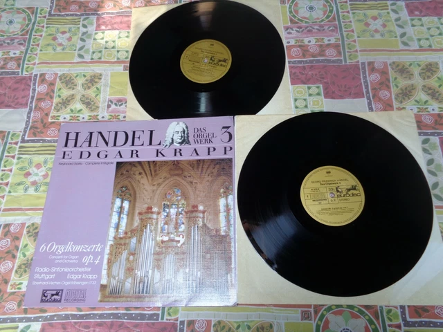 EDGAR KRAPP - Haendel Das Orgel Werk 3 - 2Lp 41 675/8 6 Stereo Club ...