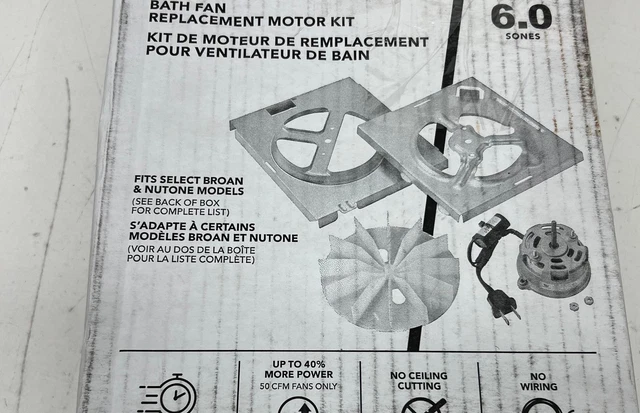 BROAN-NUTONE REPLACEMENT MOTOR Wheel 70 CFM $34.21 - PicClick CA