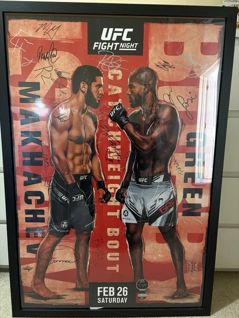 ISLAM MAKHACHEV VS Bobby Green UFC Poster – All Fighters Signed ...