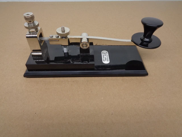 G0NVT MORSE CODE Telegraph Key Works With Bencher Vibroplex Begali ...