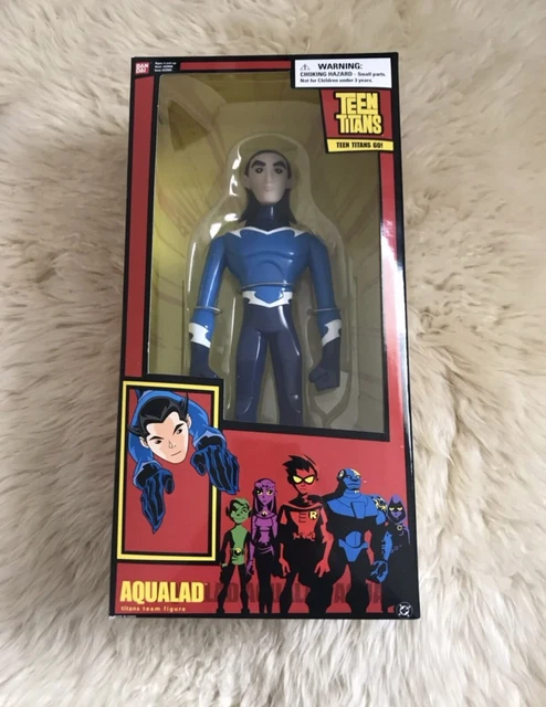 FIGURINE ARTICULÉE TEEN Titans 10 pouces pack rouge Aqualad Bandai 2005 ...