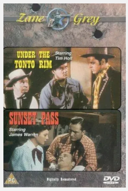 UNDER THE TONTO Rim / Sunset Pass DVD 1947 Zane Grey Western VGC 💖 £3. ...