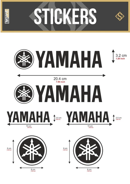 2X YAMAHA LOGO Stickers Decals Motorbike Motorcycle Fuel Tank Fairing ...