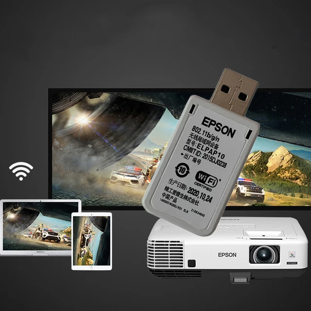 WIRELESS LAN CARD ELPAP10 USB Wi-Fi Adapter For EPSON Projector Brand ...