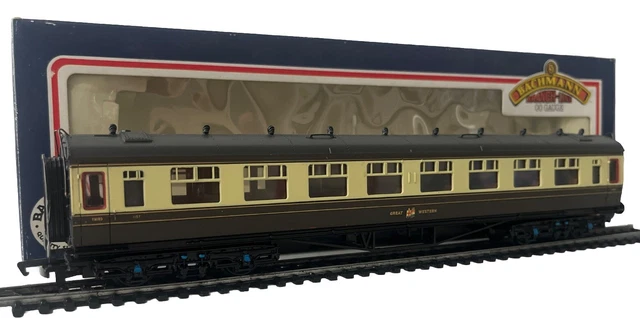 BACHMANN 34-050 OO Gauge Collett 60' 3rd Choc Cream Great Western 1107 ...