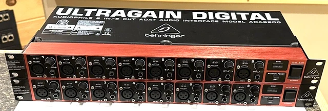 BEHRINGER ULTRAGAIN DIGITAL ADA8200 ADAT Microphone Preamp and Expander ...