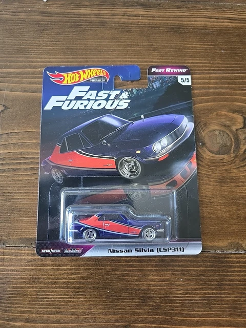 HOT WHEELS PREMIUM Fast & Furious Fast Rewind Nissan Silvia CSP311 1:64 ...