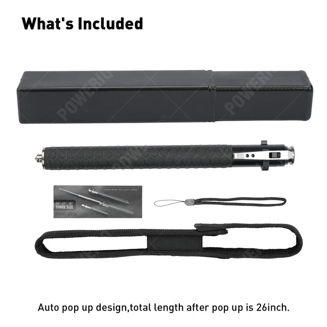 26 INCH AUTOMATIC Telescopic Anti Shock Trekking Walking Poles Hiking ...