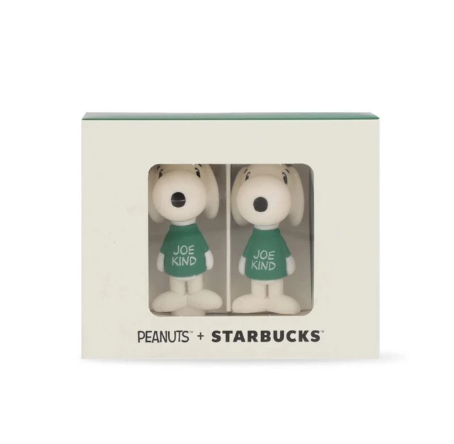 PEANUTS + STARBUCKS 2025 Snoopy & Joe Kind Cup Stopper And Straw Clip Set Of 2 $68.20 - PicClick AU