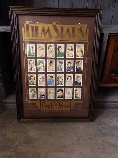 PARK DRIVE CIGARETTE Cards Mounted Film Stars Art Deco £10.00 - PicClick UK