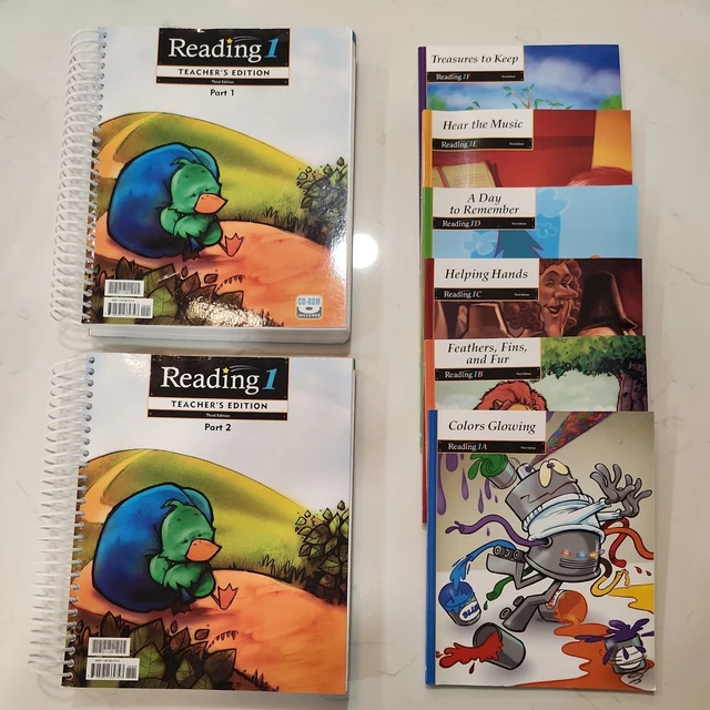 BJU READING 1, Teacher's Edition and 6 Book Reader Set $49.00 - PicClick