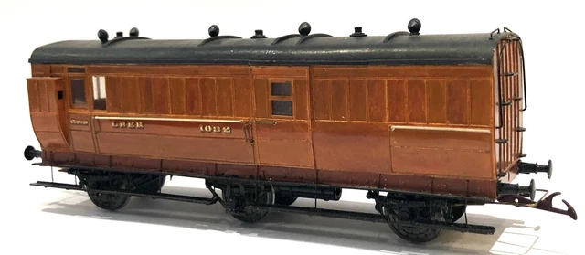 KIT BUILT PLASTIC LNER Ex GREAT EASTERN 6 WHEEL PASSENGER BRAKE COACH ...