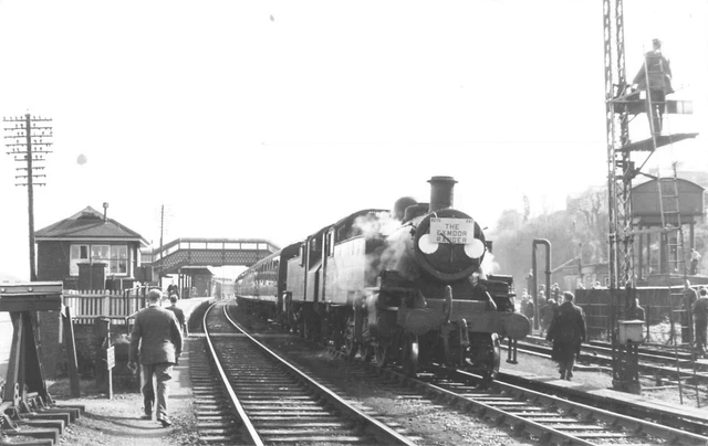 VINTAGE TRAIN - Railway Black & White Photograph The Exmoor Ranger (R7 ...