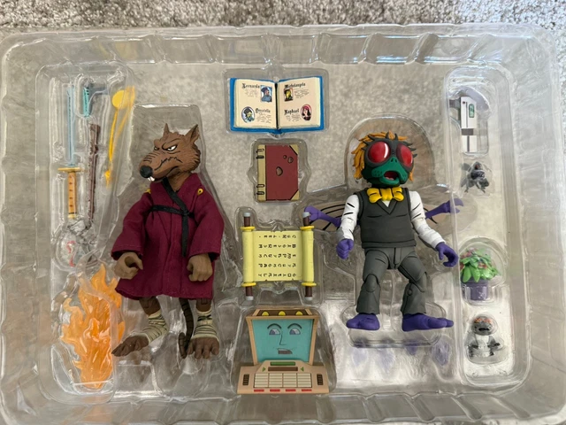 NECA TEENAGE MUTANT Ninja Turtles Baxter Stockman Splinter Figures £48. ...