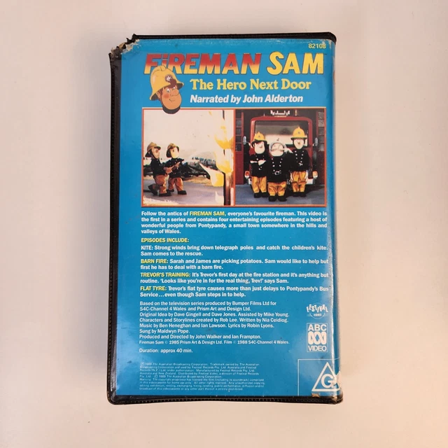 FIREMAN SAM THE Hero Next Door VHS ABC Video Rated G $39.95 - PicClick AU