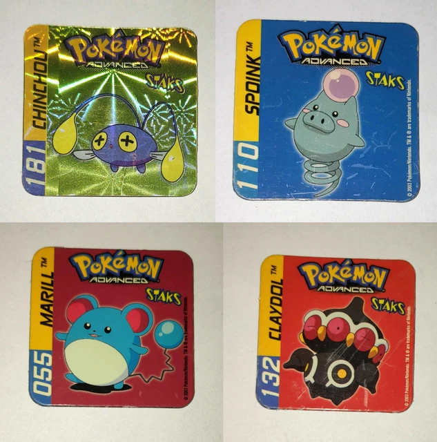 POKEMON ADVANCED PANINI 2003 STAKS Normal/Holo MAGNETS - CHOOSE Your ...