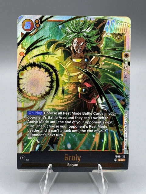 BROLY SCR FB08-122 | Dragon Ball Super Fusion World: Saiyan’s Pride £35 ...