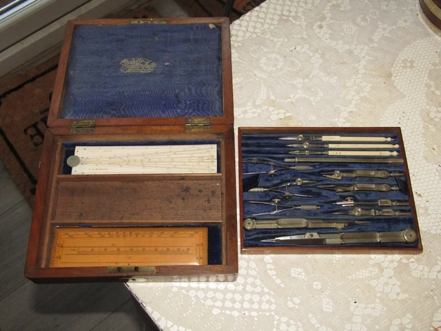 VINTAGE STANLEY DRAFTSMAN Geometry Technical Drawing Instruments Set ...
