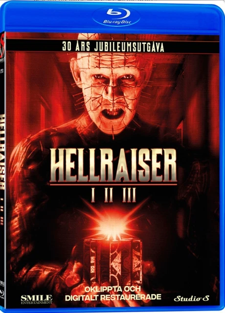 HELLRAISER 1-3 BLU-RAY Uncut & Remastered collection with English audio ...