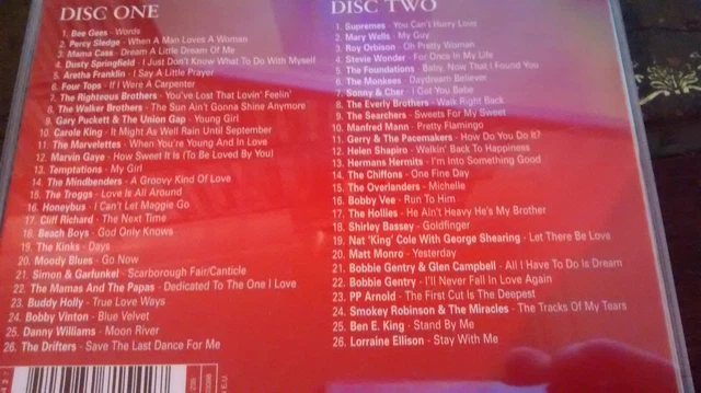 THE BEST SIXTIES 60S Love Album...Ever! (52 TRACKS 2CDS) NO CASE ...