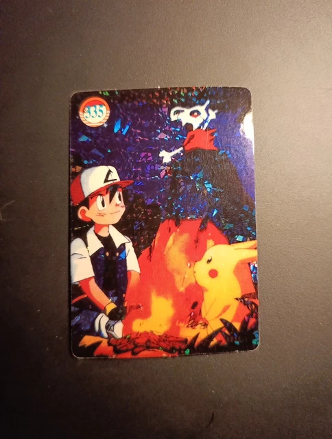 POKEMON CARD ASH Pikachu Holo Prism Pocket Monsters Bandai No Shining ...