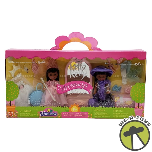 BARBIE KELLY CLUB Dress Up Friends Giftset KELLY and Nia 2001 Mattel ...