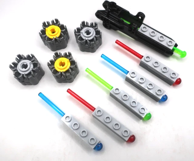 LEGO PROJECTILE LAUNCHER Spring Loaded & Rapid six shooter launchers £7 ...