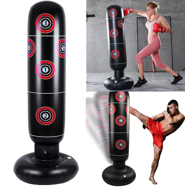 SPORT HEAVY DUTY Free Standing Boxing Punch Bag Kick Adults Kids ...
