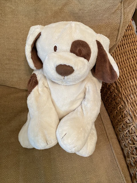 VINTAGE MOTHERCARE PATCH The Cream Puppy Dog 15” Super Soft Beanie Toy ...