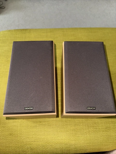 MISSION DENON SC-M50 Bookshelf Speakers Wooden 2Way 6 Ohms Grills ...