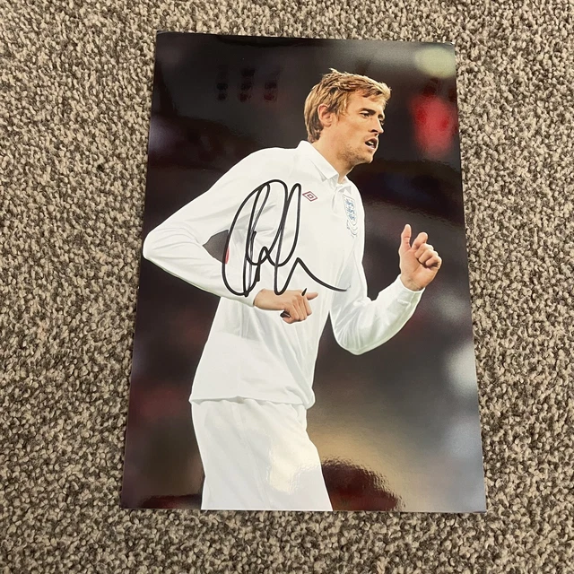 HAND SIGNED PETER Crouch England 12X8 PHOTO Spurs Portsmouth Stoke £5. ...