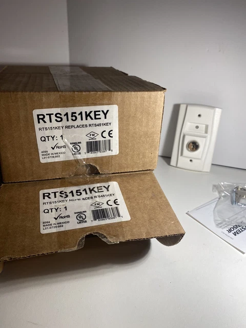 LOT OF 4- SYSTEM SENSOR RTS151KEY FIRE ALARM REMOTE TEST STATION New ...