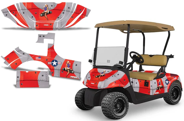 GOLF CART GRAPHICS Kit Decal Sticker For E-Z-Go RXV 2008-2015 T-BOMBER ...