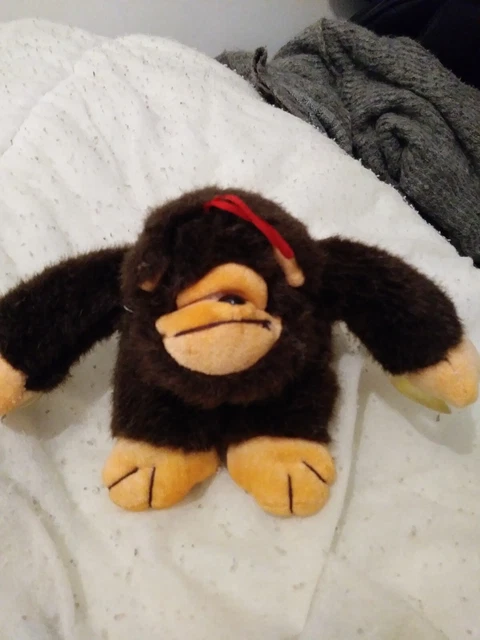 VINTAGE PLAYMAKER BROWN Monkey Soft Toy Window Sucker 5" Tall £4.00 ...