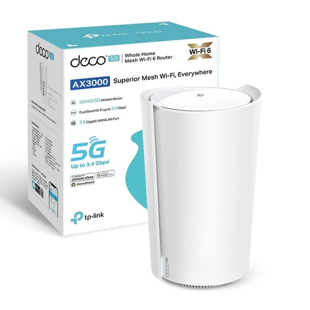 TP LINK DECO X3000-5G Router con Sim 5G Mesh WiFi 6 AX3000Mbps Dual ...