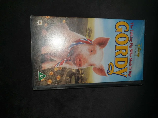 WALT DISNEY GORDY Talking Pig VHS Video tape Children's Vintage Film ...