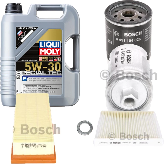 BOSCH INSPECTION SET 5L Liqui Moly Spécial Tec Pour 5W-30 pour EUR 121,68 - PicClick FR