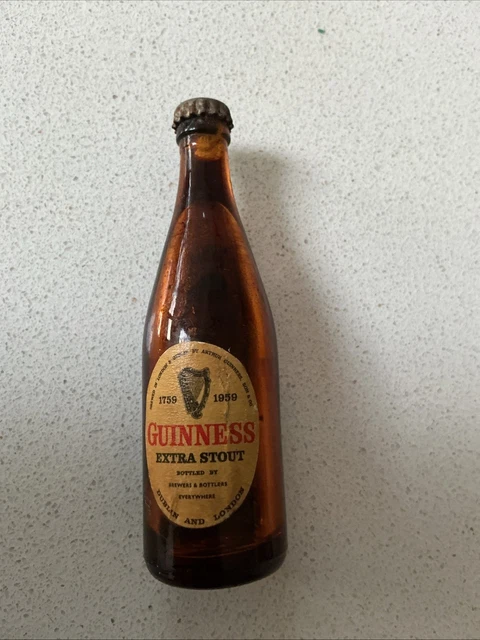 GUINNESS MINIATURE LIGHTER and 2 Miniature Advertising Bottles £21.50 ...