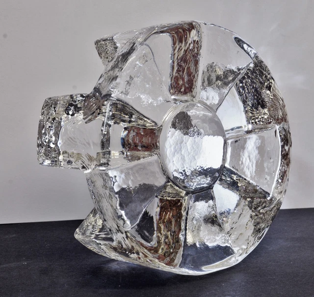 VINTAGE GEORG SHÜTTE Bel Mondo Ice Glass Pot Warmer Trivet / Candle ...