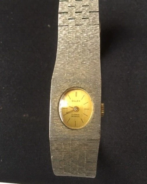 GILLEX LADIES VINTAGE 17Jewel Incabloc Mechanical Swiss Made Bracelet ...