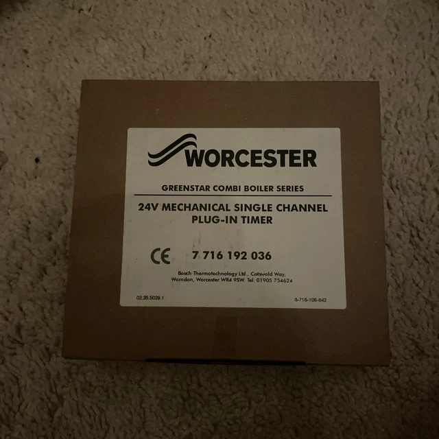 WORCESTER GREENSTAR 24V Mechanical Single Channel Plug-In Timer 7 716 ...