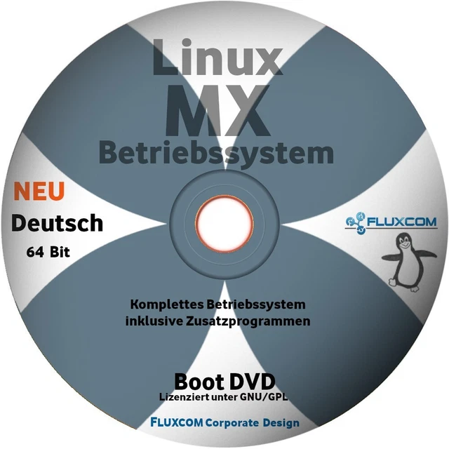 LINUX MX 64 Bit 2026, komplettes Betriebssystem in deutsch EUR 29,90 ...